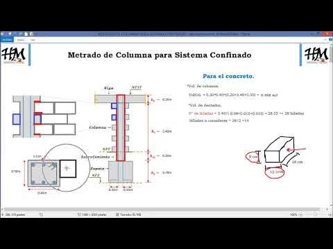 METRADO PARA CONCRETO DE COLUMNA EN SISTEMA CONFINADO | METRADOS EN EDIFICACIONES | #HebMERMA ...