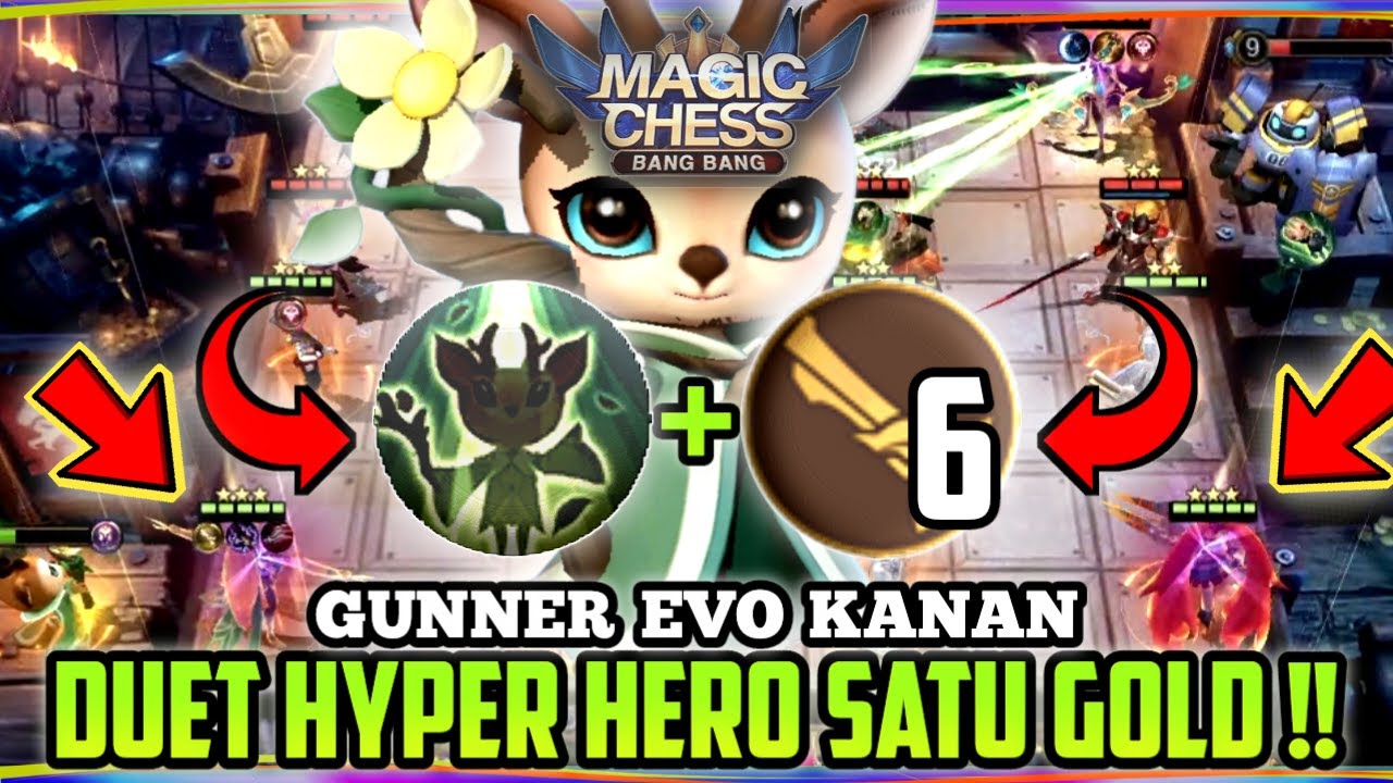 COMMANDER EVA SKILL 3 HYPER HERO 1 GOLD COMBO MAGIC CHESS TERKUAT 2022 ...