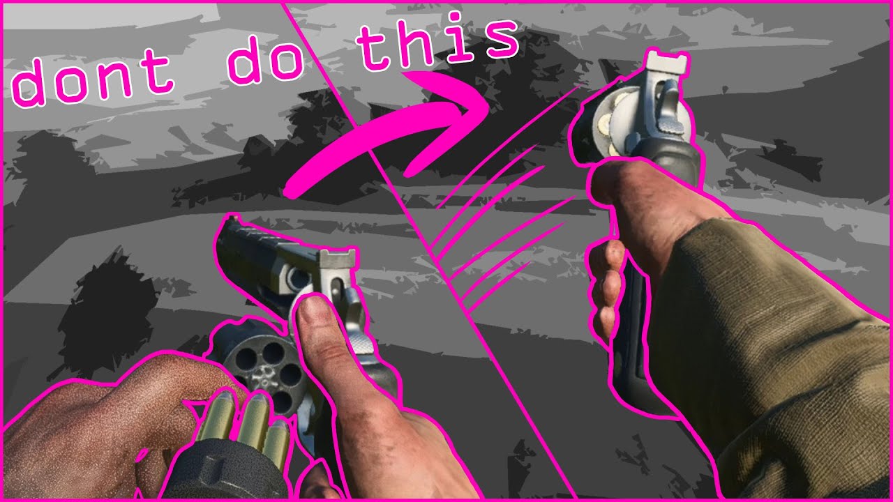 "flicking the revolver's cylinder shut isn't recommended- - YouTube