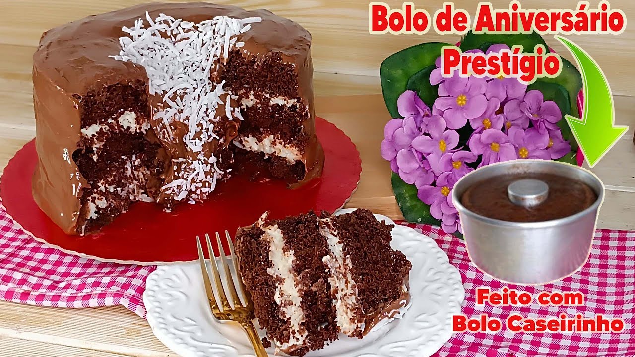 Com um bolo caseiro simples você vai fazer seu BOLO PRESTÍGIO DE ...