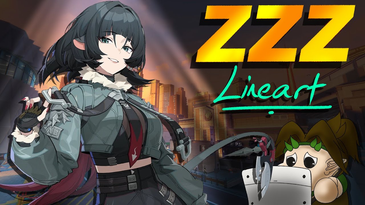 🔷𝘼𝙧𝙩 𝙎𝙩𝙧𝙚𝙖𝙢🔷Drawing Jane Doe from Zenless Zone Zero LIVE (Lineart ...