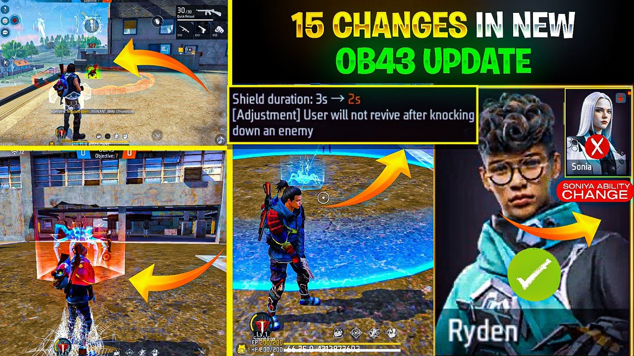 ( SONIYA ) CHARACTER ABILITY CHANGE 🔥 AFTER OB43 UPDATE || Secret TOP ...