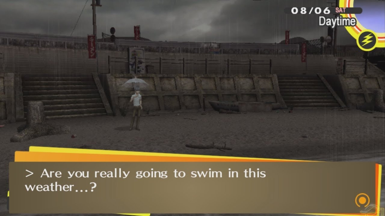 Persona 4 Golden | Swimming in Bad Weather - YouTube