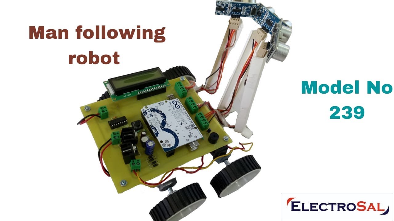 MAN FOLLOWING ROBOT //Engineering / electrical / electronic / project ...