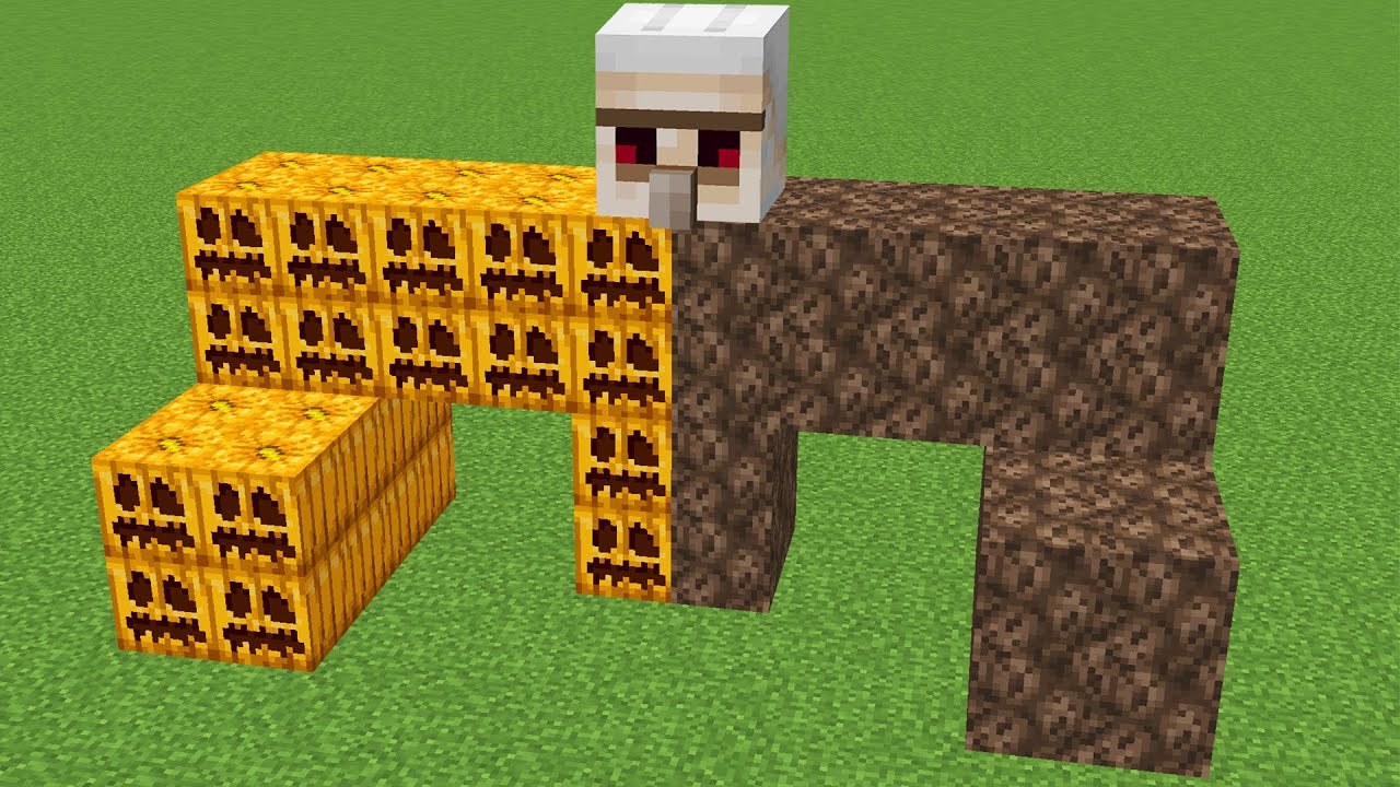 how to create double pumpkin golem??? - YouTube