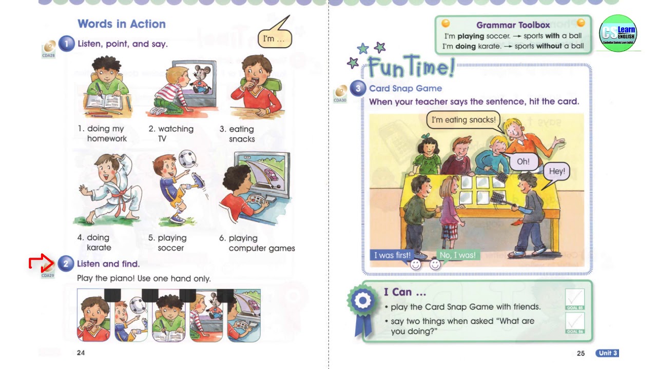 We Can! 2 - Unit 3: Things We Do | CS Learning English - YouTube
