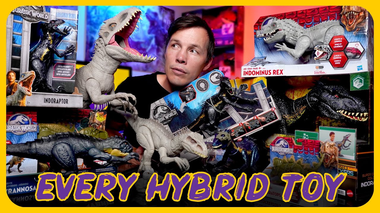 EVERY JURASSIC WORLD HYBRID TOY in my collection | Indominus Rex ...