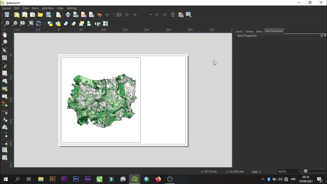 Tutorial Pembuatan Layout Di Quantum Gis Youtube