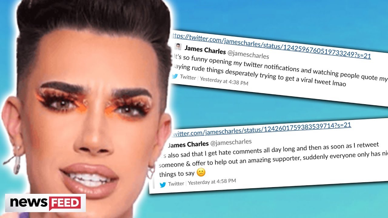 James Charles TWEETS & DELETES After Haters Shade Him! - YouTube
