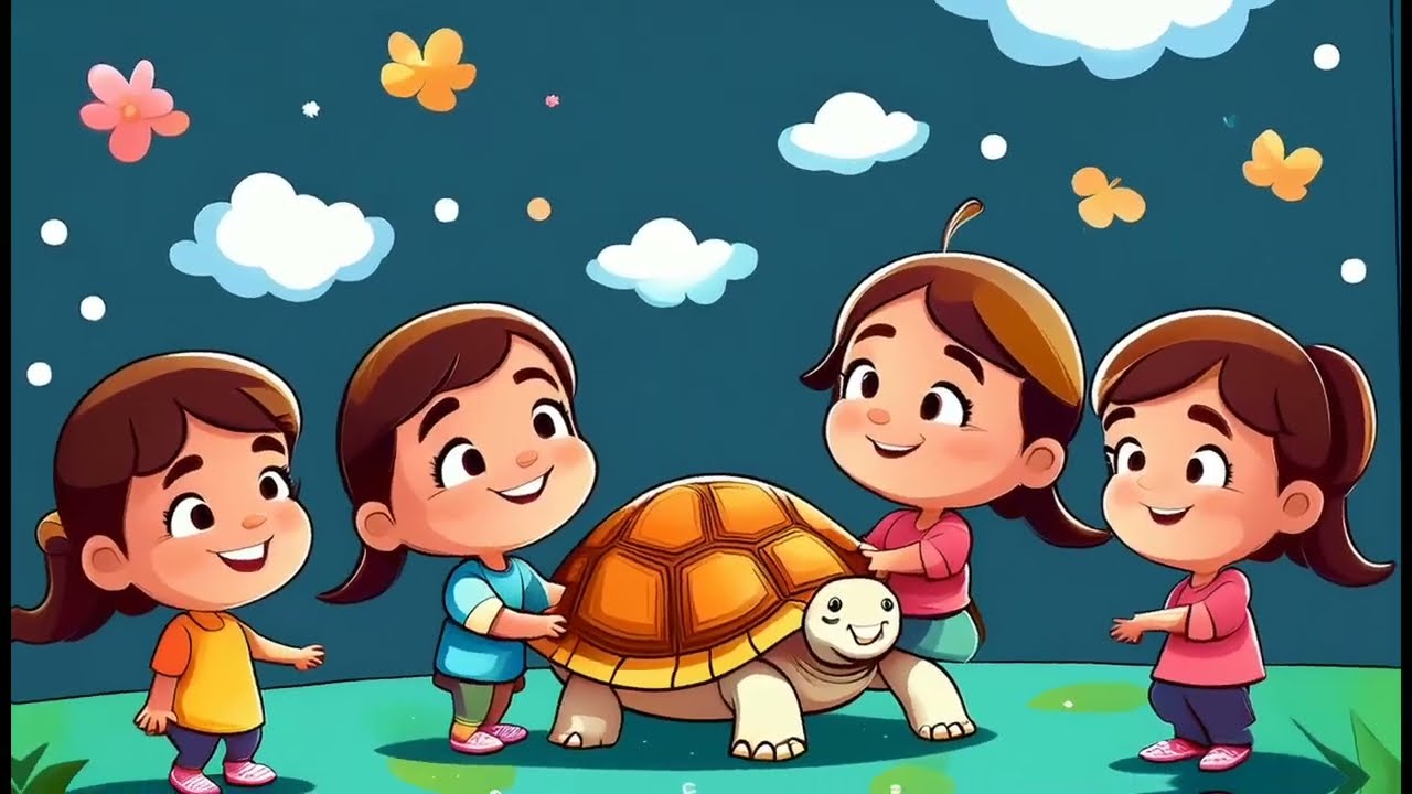 Tip-Toe Turtle Fun | Cute Nursery Rhyme for Kids | Sing & Move Along # ...