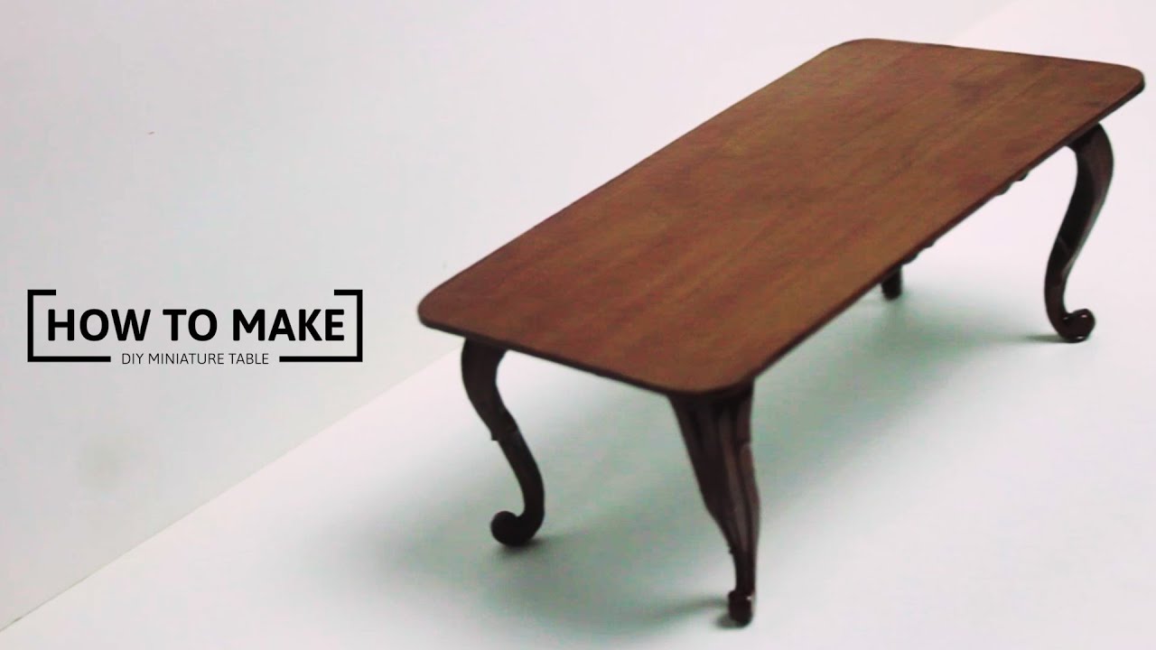 How to Make a DIY Miniature Table | Miniature Tutorial - YouTube