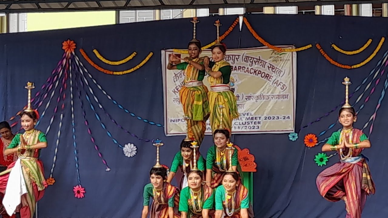 marathi folk dance Samai is presented by my lovely little students ...