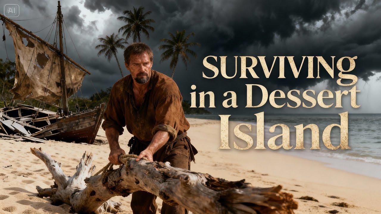🏝️ SURVIVING A DESERT ISLAND | Trapped on a Desert Island | A Cinematic ...