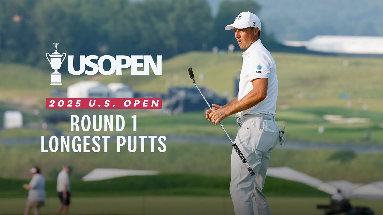 2025 U.S. Open Highlights: Round 1, Longest Putts - YouTube