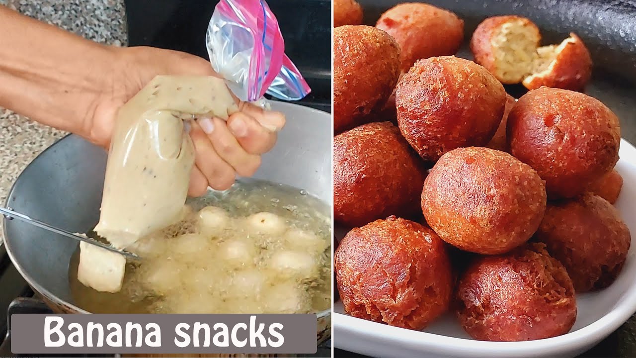 Banana bonda! never waste overripe bananas | easy snacks recipe ...