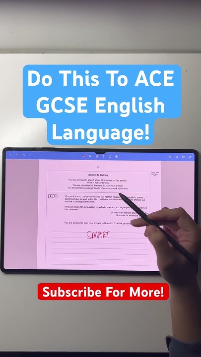 Do This To ACE GCSE English Language! Subscribe For More! #gcse #exampreparation #englishexam # ...