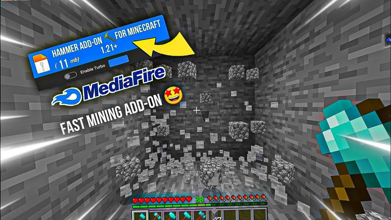 Quick Quick Mining Addon for MCPE – Mine 9 Blocks at Once with OP ...
