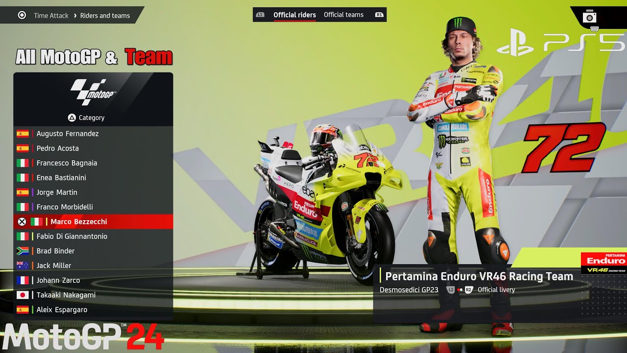 MotoGP 24 | All Bike List - MotoGP Moto2/Moto3 & Team Riders [4KPS5 ...