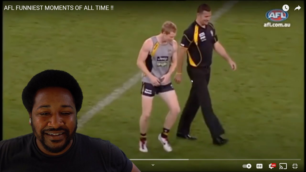 AFL FUNNIEST MOMENTS OF ALL TIME (REACTION!!!) - YouTube