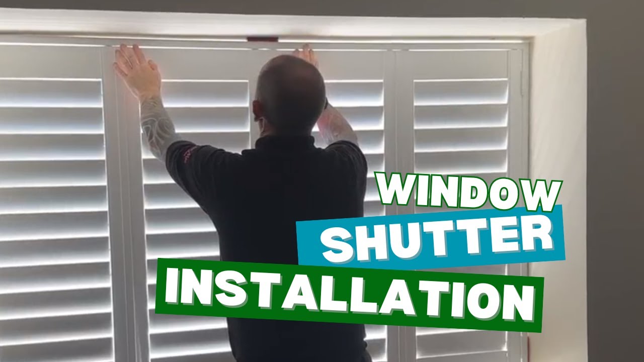 Plantation Shutter Installation with Village Blinds and Shutters - YouTube