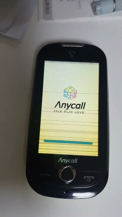 애니콜 코비(SCH-W900)전원 ON/OFF - YouTube