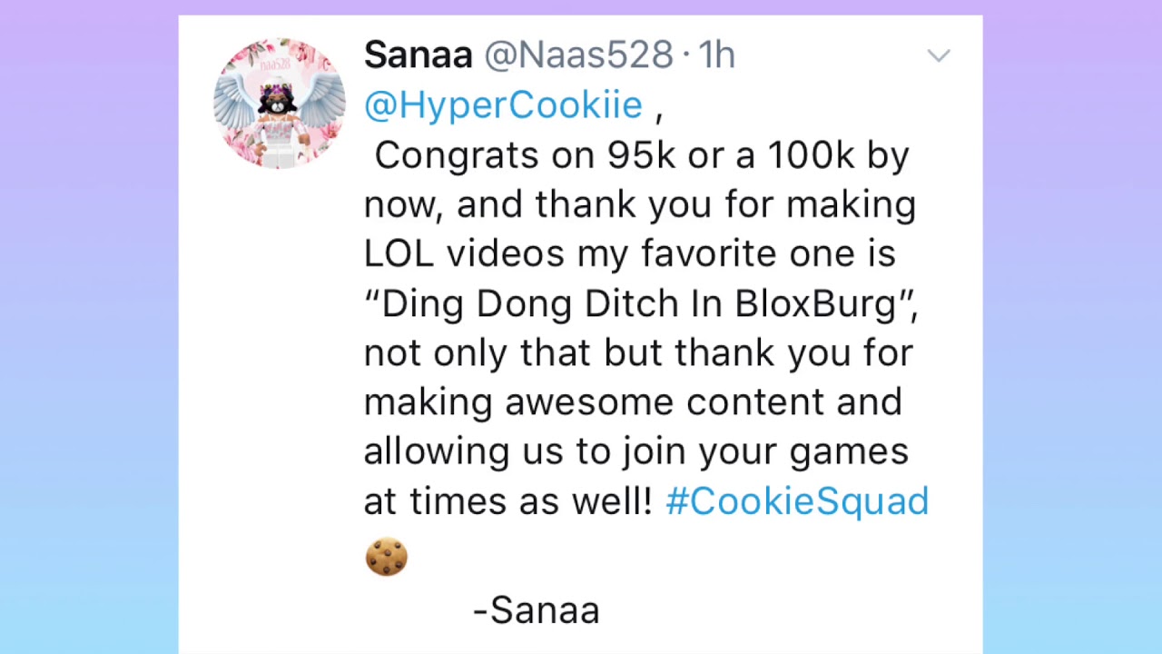 Congrats On 100k HyperCookiie! - YouTube