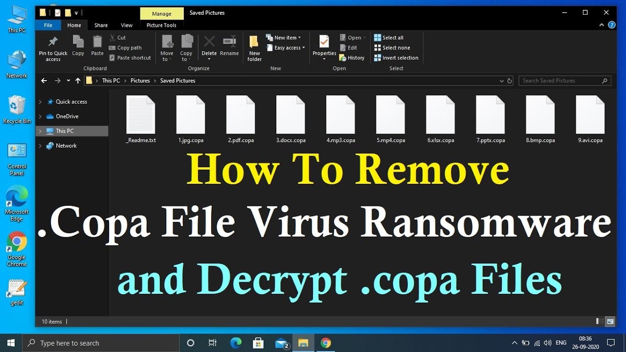 Copa file virus ransomware [.Copa] Removal and decrypt guide - YouTube