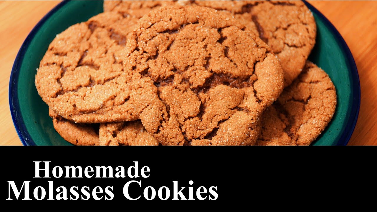 Homemade Molasses Cookies | Made From Scratch | Easy Recipe | COOKIE ...