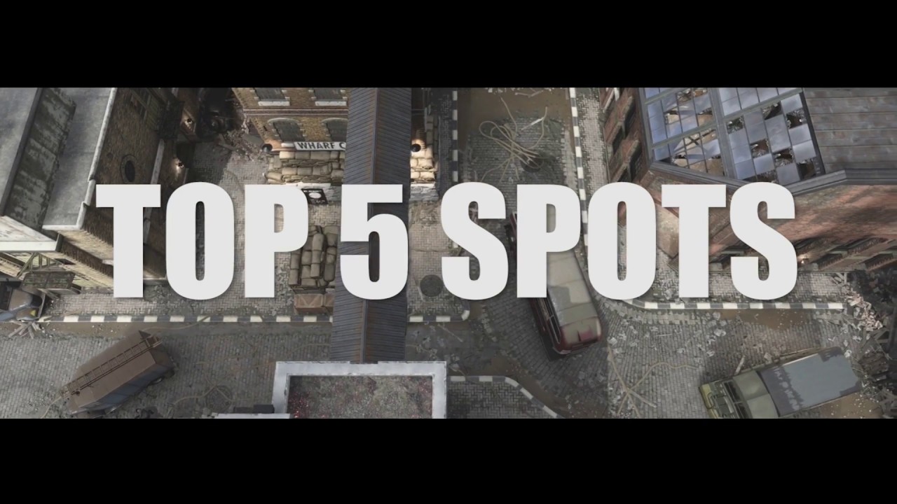 CoD WW2 - Top 5 London Docks SnD Spots (Tips & Tricks) - YouTube