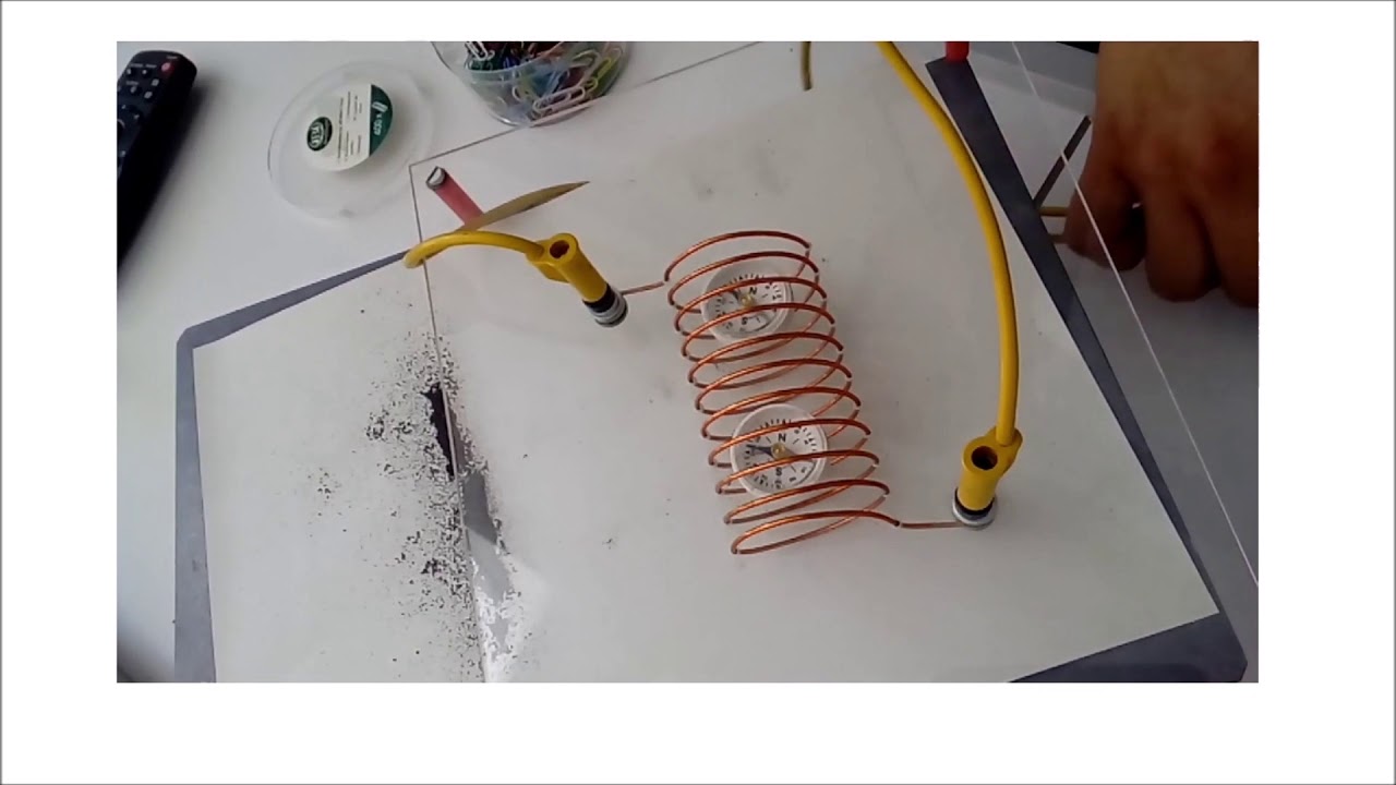 Physik Erklärung - hagi8490 9a Magnetfeld Spule - YouTube