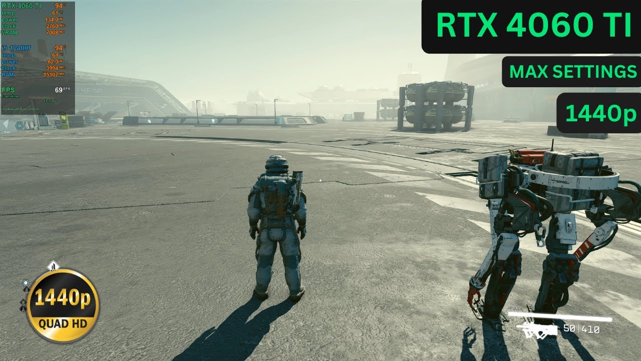 Starfield | Main City Walkthrough | Max Settings | RTX 4060 Ti | 1440p ...