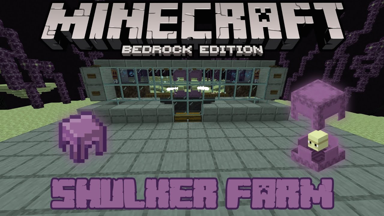 Shulker farm in minecraft bedrock 1.21.72 (On land)! - YouTube