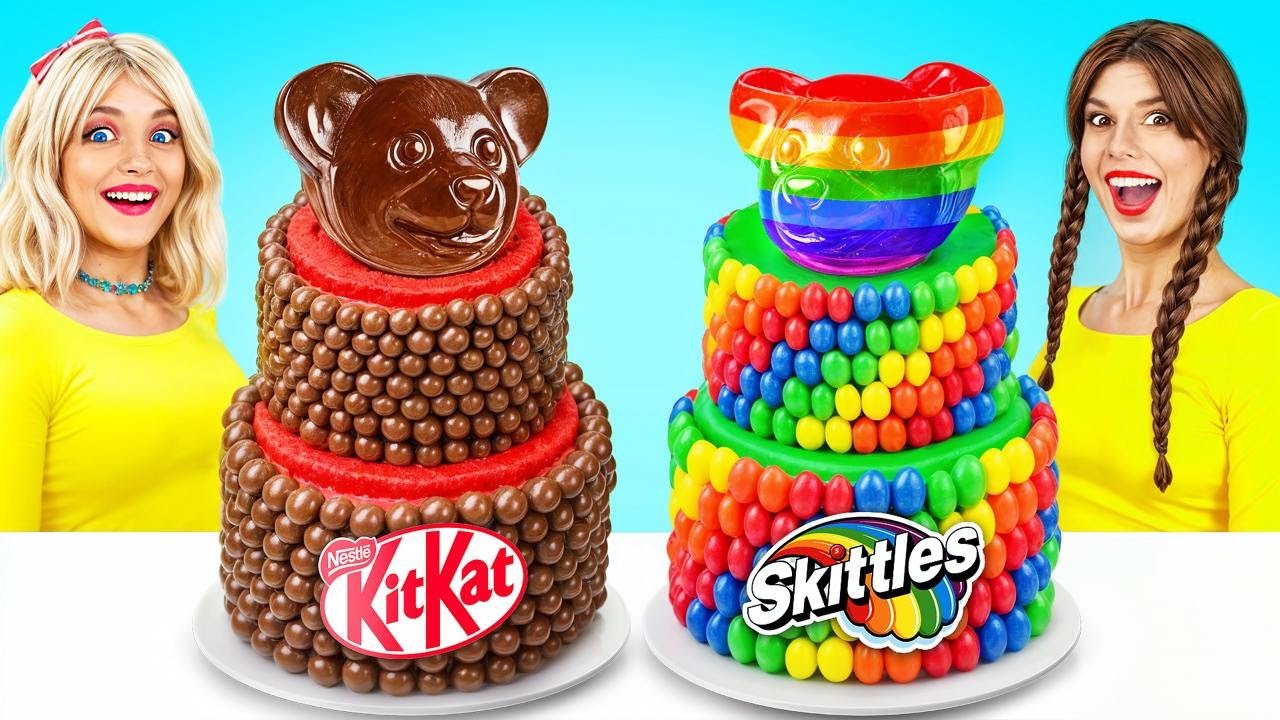 Rich vs Poor Cake Decorating Challenge | Chocolate Competition & Candy ...