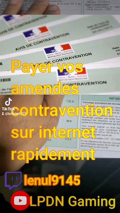 Payer vos amende contravention rapidement sur internet #amende #contravention #2024 #tuto - YouTube