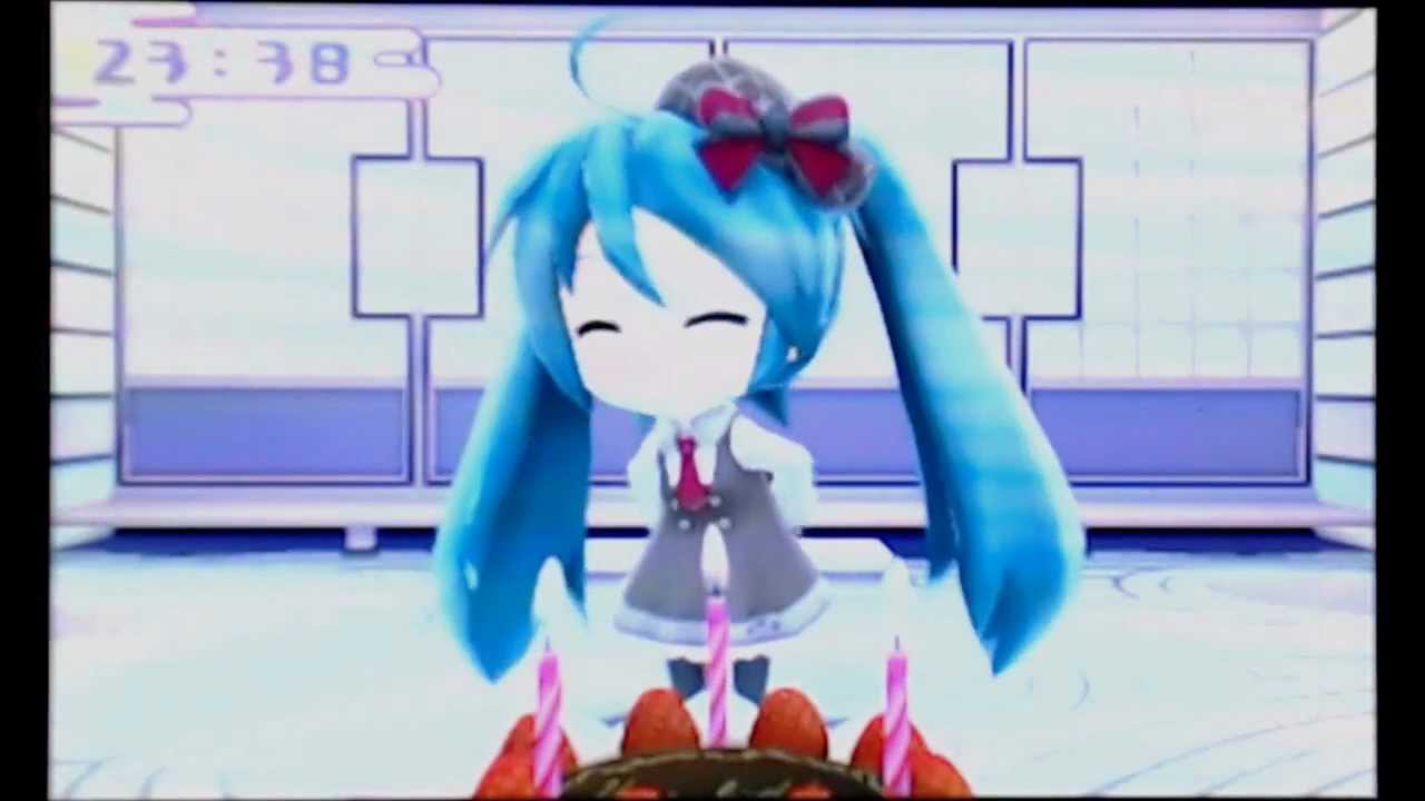 初音ミク and Future Stars Project mirai my room user誕生日 - YouTube