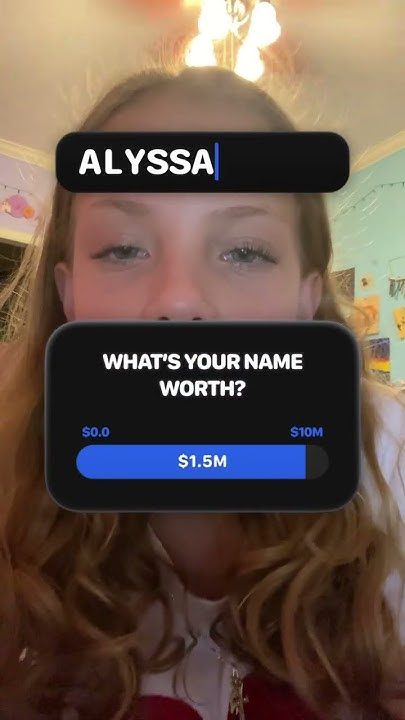 How much money is your name worth?! 👀💰 - YouTube