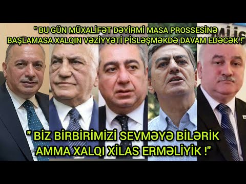 ƏLİ ƏLİYEV MÜXALİFƏTİN BİRLİYİNDƏN DANIŞDI
