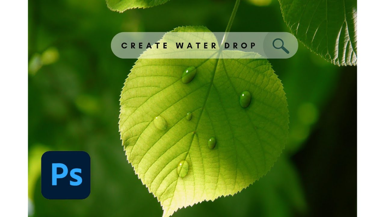 Create Water Drop in Photoshop | Realistic Water Drop in Photoshop ...