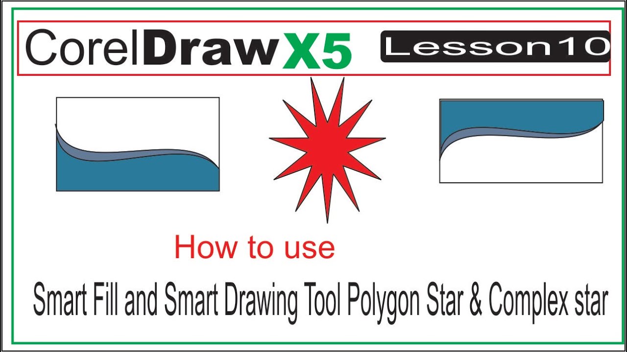 How To Use Smart Fill , Smart Drawing Tool Polygon Star & Complex star ...