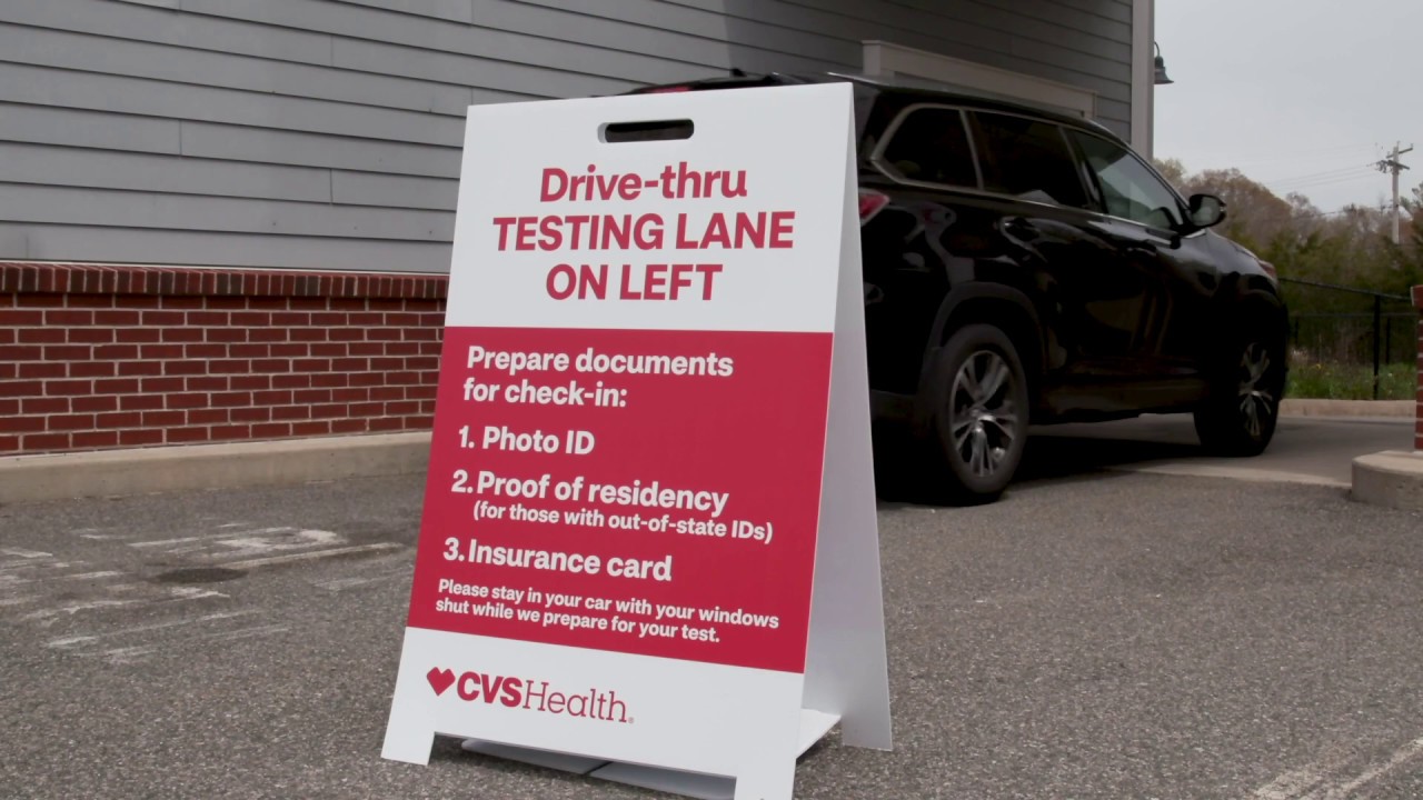 CVS Sets Up COVID 19 Drive Thru Testing Sites - YouTube