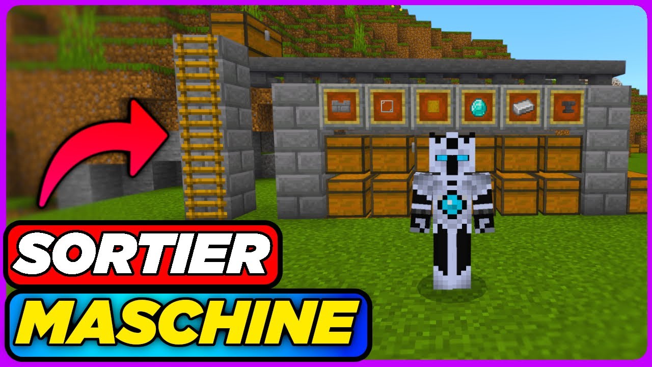 SCHNELL und EINFACH Automatisches Lager Bauen! Minecraft Bedrock 1.20 ...