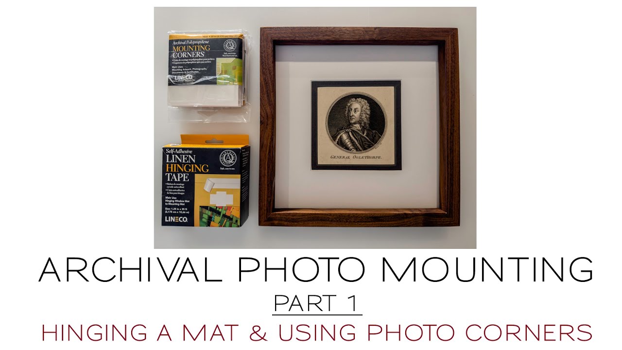 Archival Photo Mounting Part 1 | Photo Corners using a Hinged Double ...