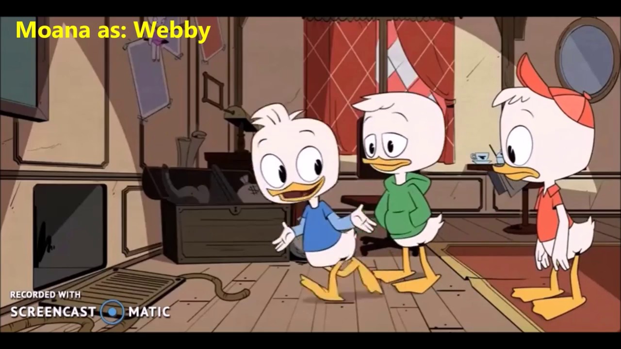 DuckTale voice fandub The Boys meet Webby (Moana as Webby) - YouTube