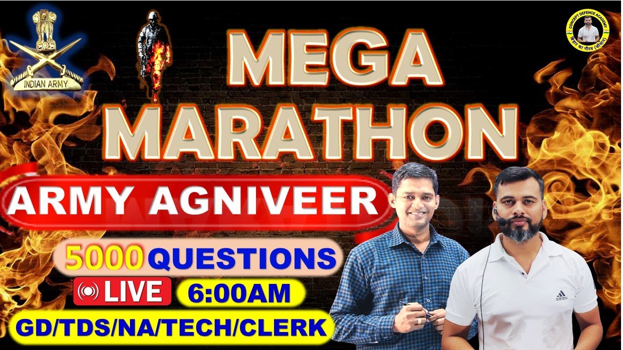 इन्डियन आर्मी 5000+ GK मेगा मैराथन 2024 | PART -- 1 | GG,TDS,NA,TECHNICAL,CLERK| BY - NARENDRA ...