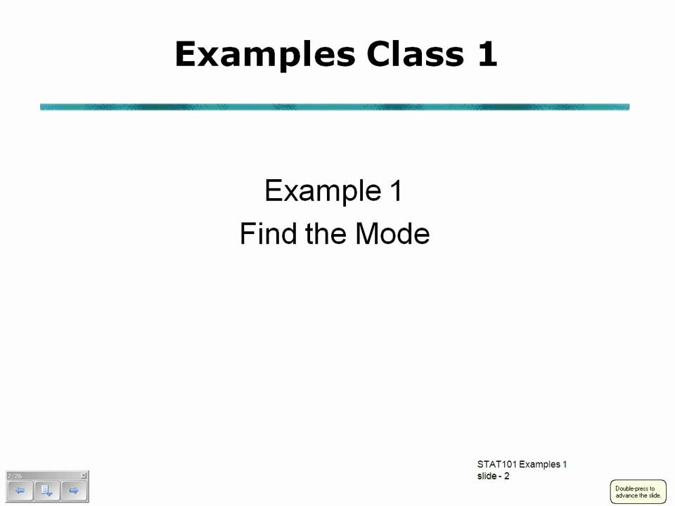 STAT 101 Examples Class 1, Example 1 - YouTube