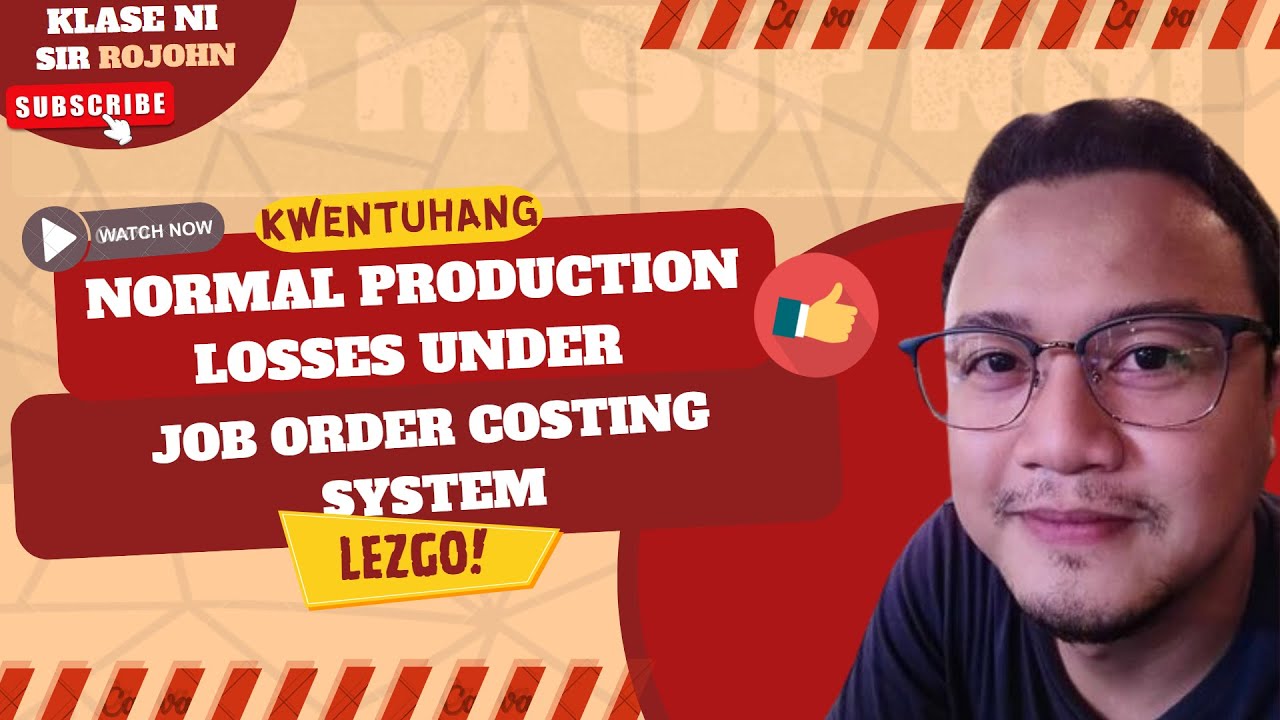 Normal Losses - Production Losses under Job Order Costing System - YouTube