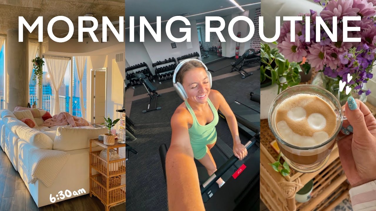 my 6:30am productive morning routine! - YouTube