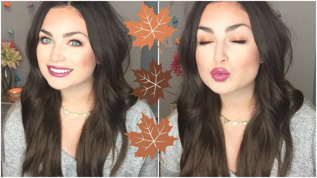 Simple Fall Makeup Tutorial - YouTube