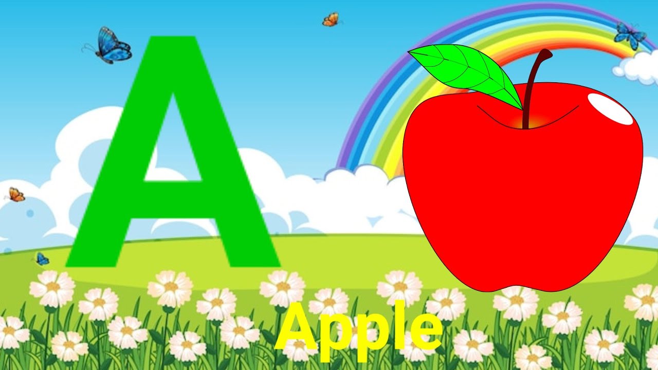 ABC SONG ABC LEARNING KIDS ALPHABETS A FOR APPLE 🍎 B FOR BALL⚽️ 123 ...