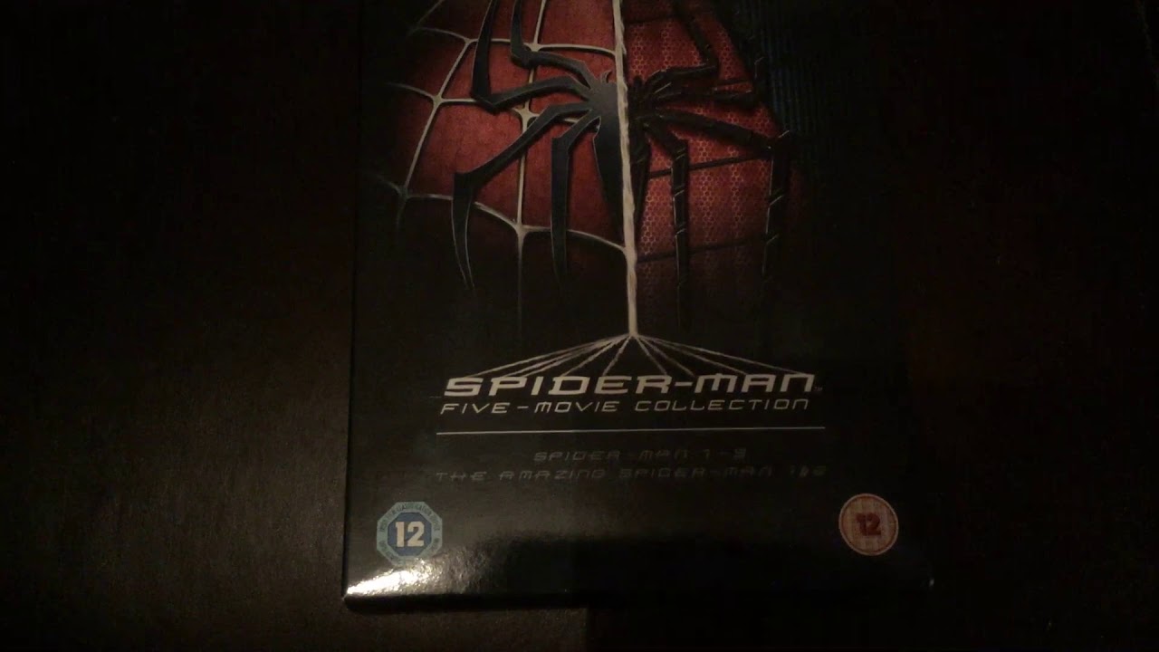 Spider man five film boxset u.k blu ray unboxing - YouTube